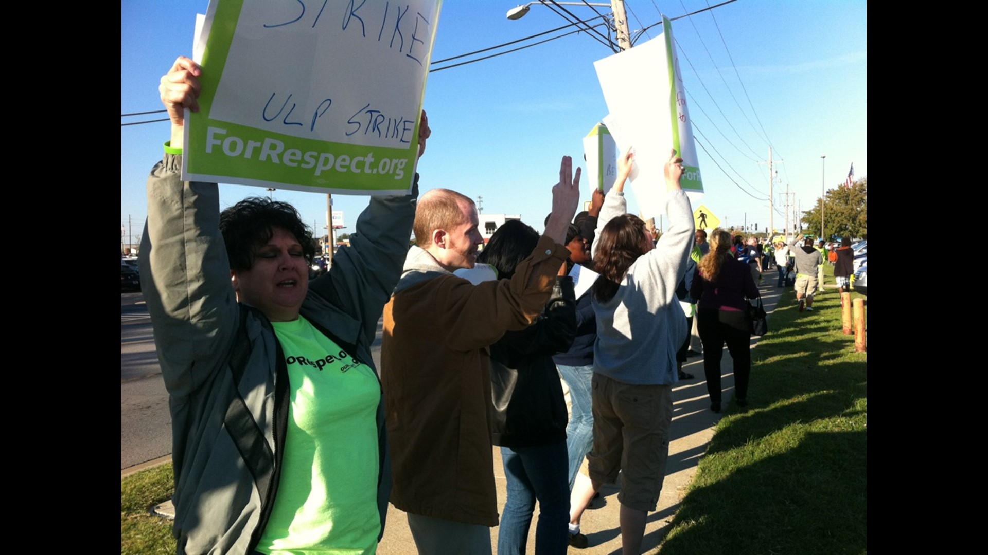 Hundreds of Disgruntled Walmart Employees Rally Outside Home Office ...