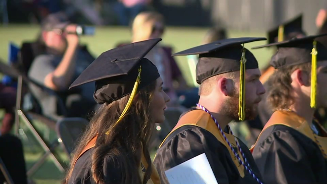 Cameron High School holds in person graduation | 5newsonline.com