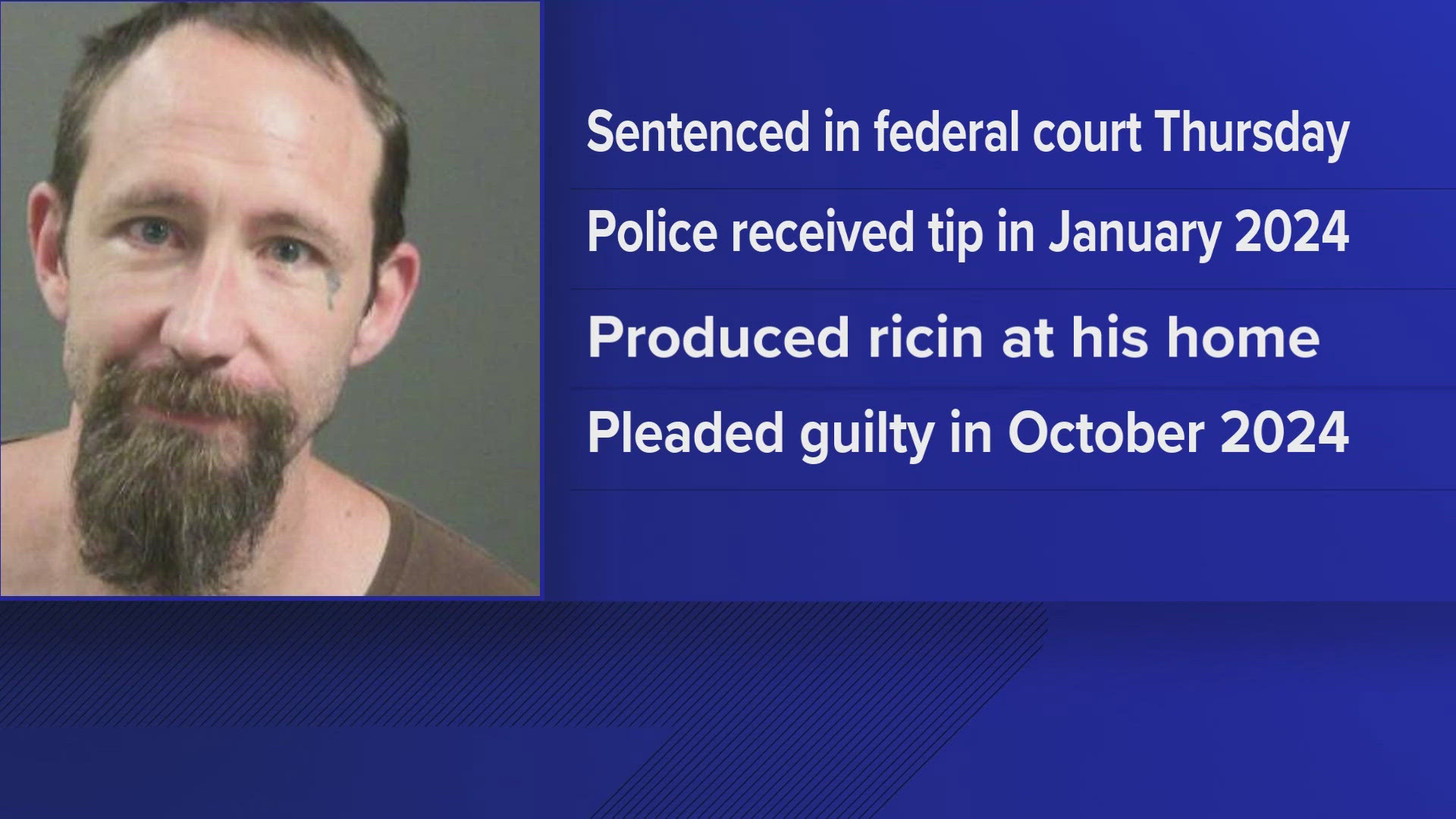 Arkansas man will spend 8 years in prison for producing ricin at his ...