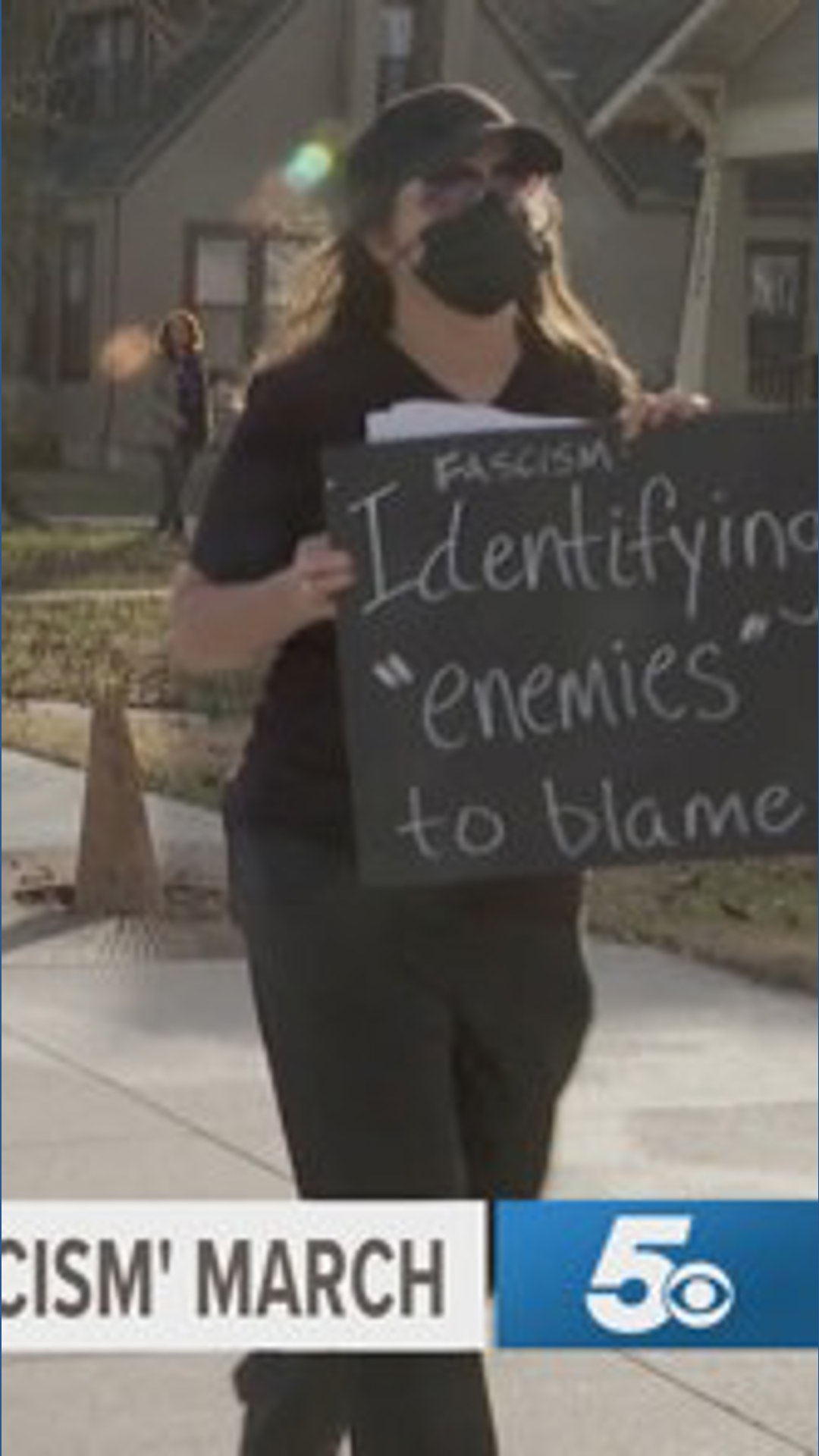 'Signs of Fascism March' protest held at Bentonville Square ...