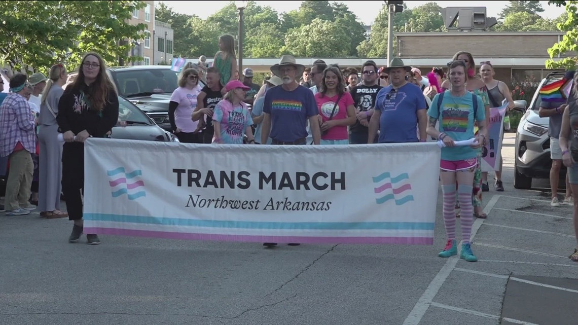 Trans March kicks off Pride Weekend in Northwest Arkansas | 5newsonline.com