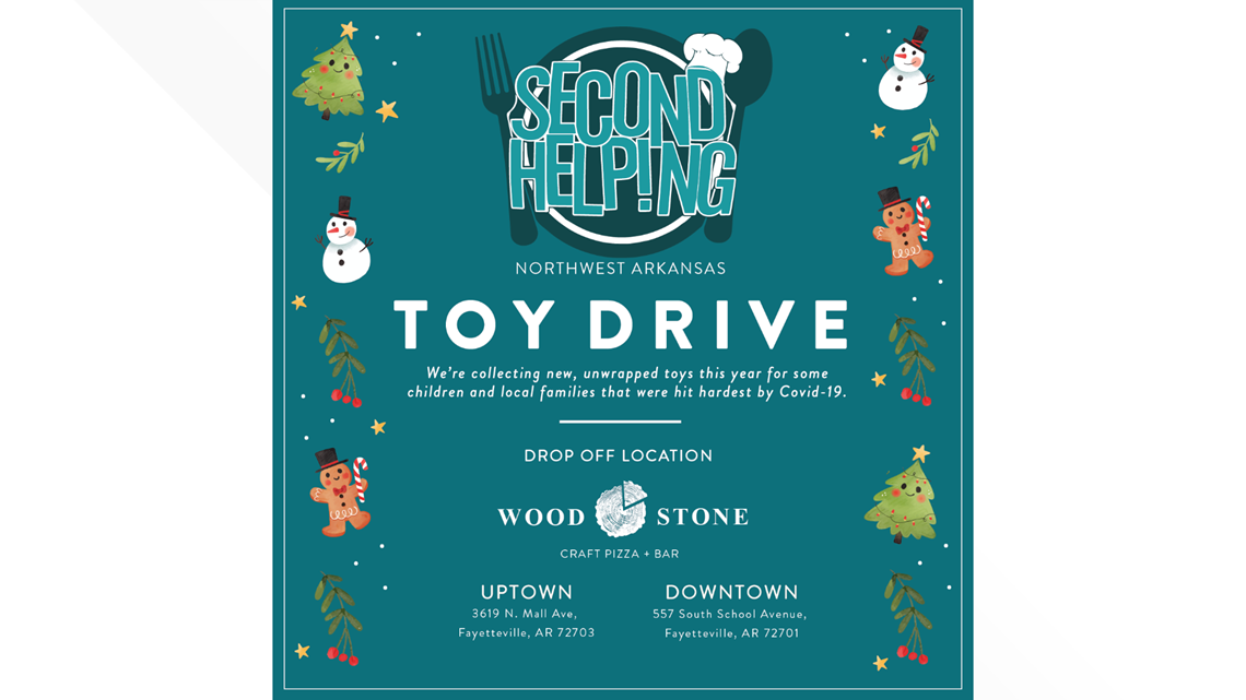 Wood Stone Pizza partners with Second Helping NWA for Toy Drive ...