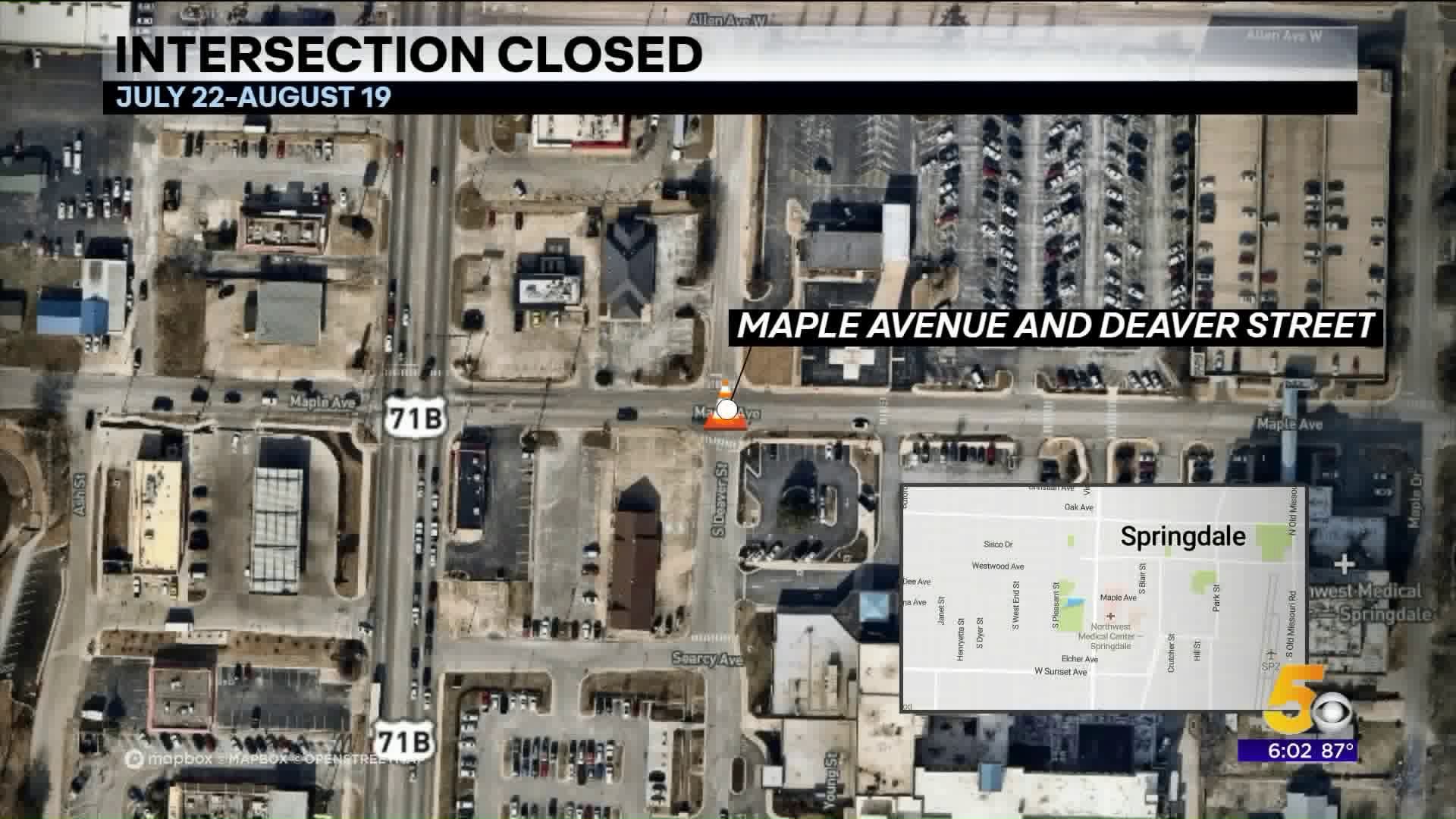 Sewer Improvements To Close Maple Avenue Intersection In Springdale For ...