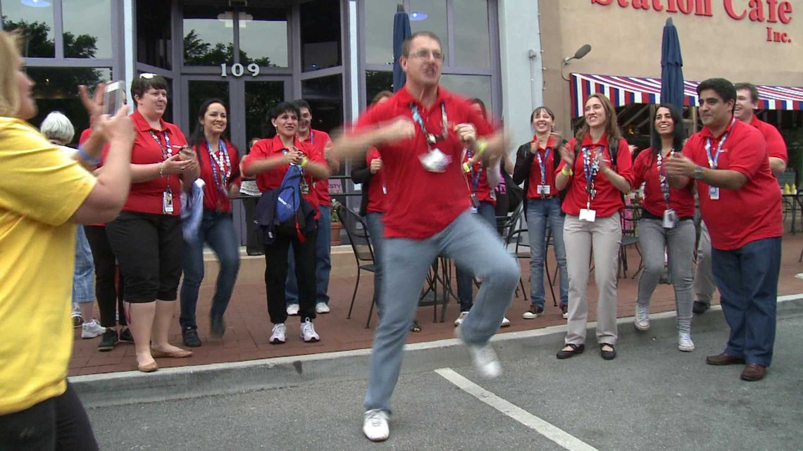 Walmart Chant in Different Languages at the Bentonville Square ...