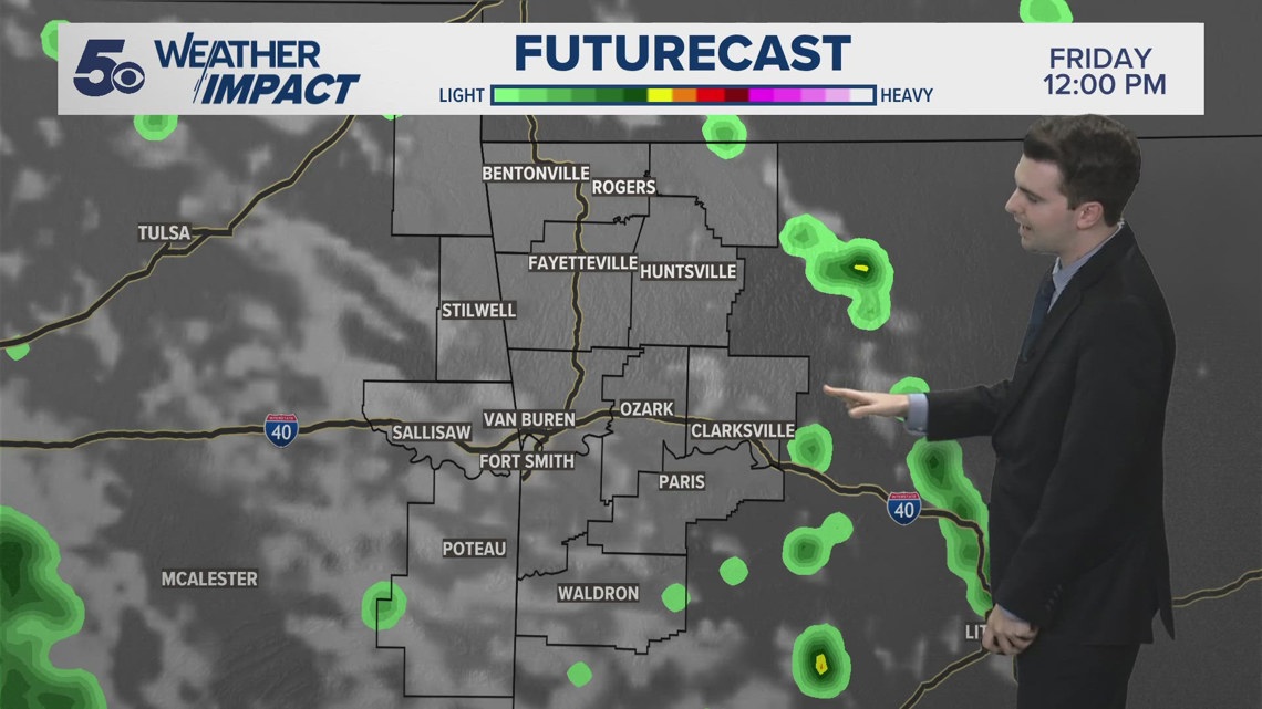 Latest Weather | Stray showers and partly cloudy | 5newsonline.com