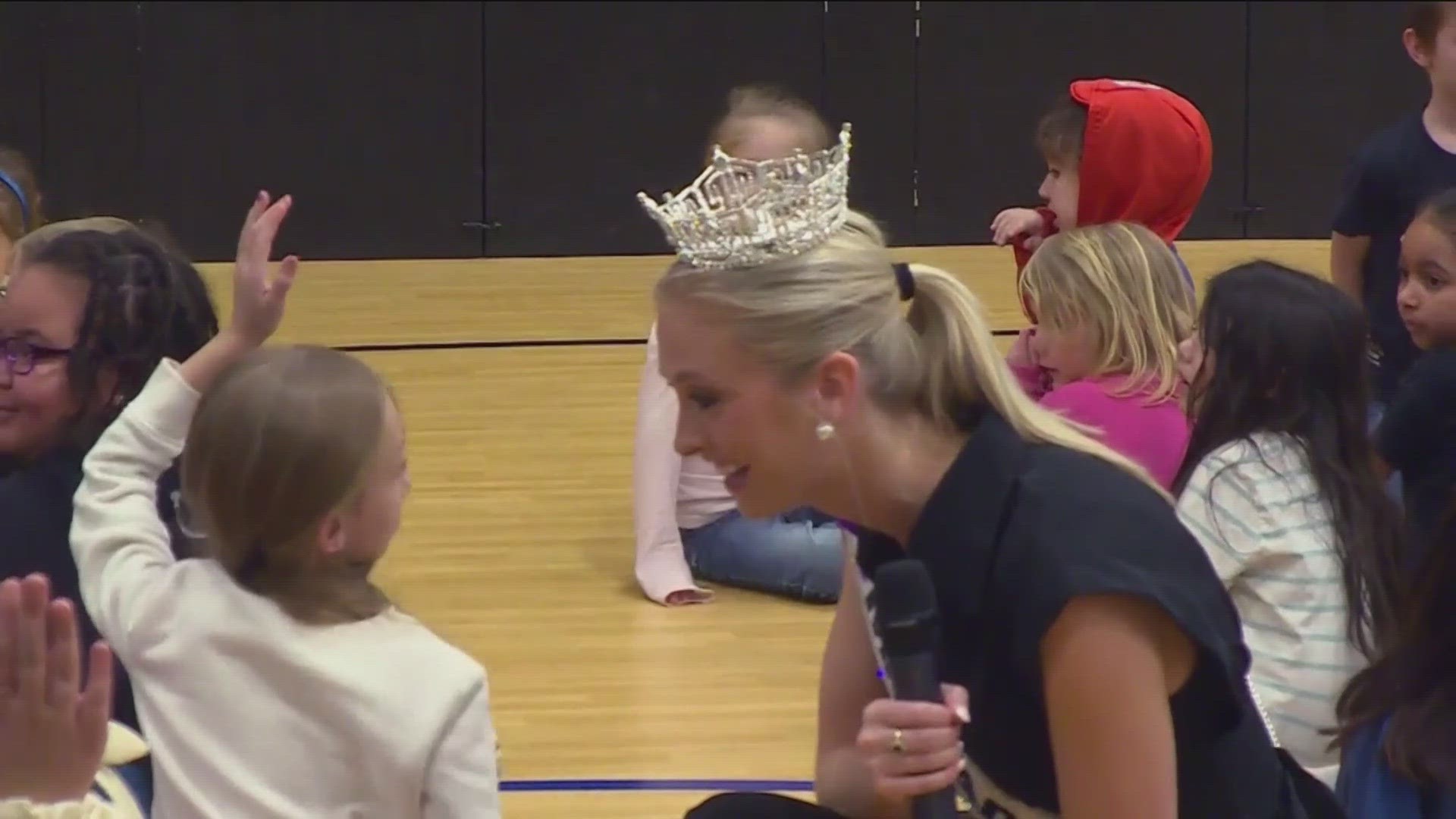New Miss America Madison Marsh visits schools across the nation ...