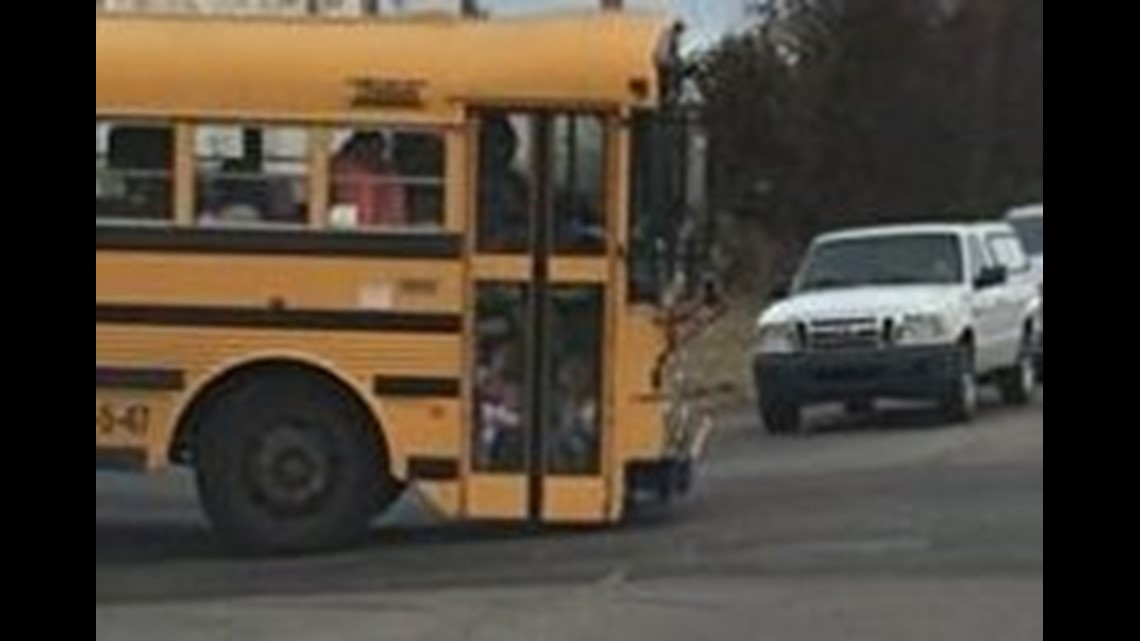 PHOTO: Van Buren Children Sit On Moving School Bus’ Steps | 5newsonline.com