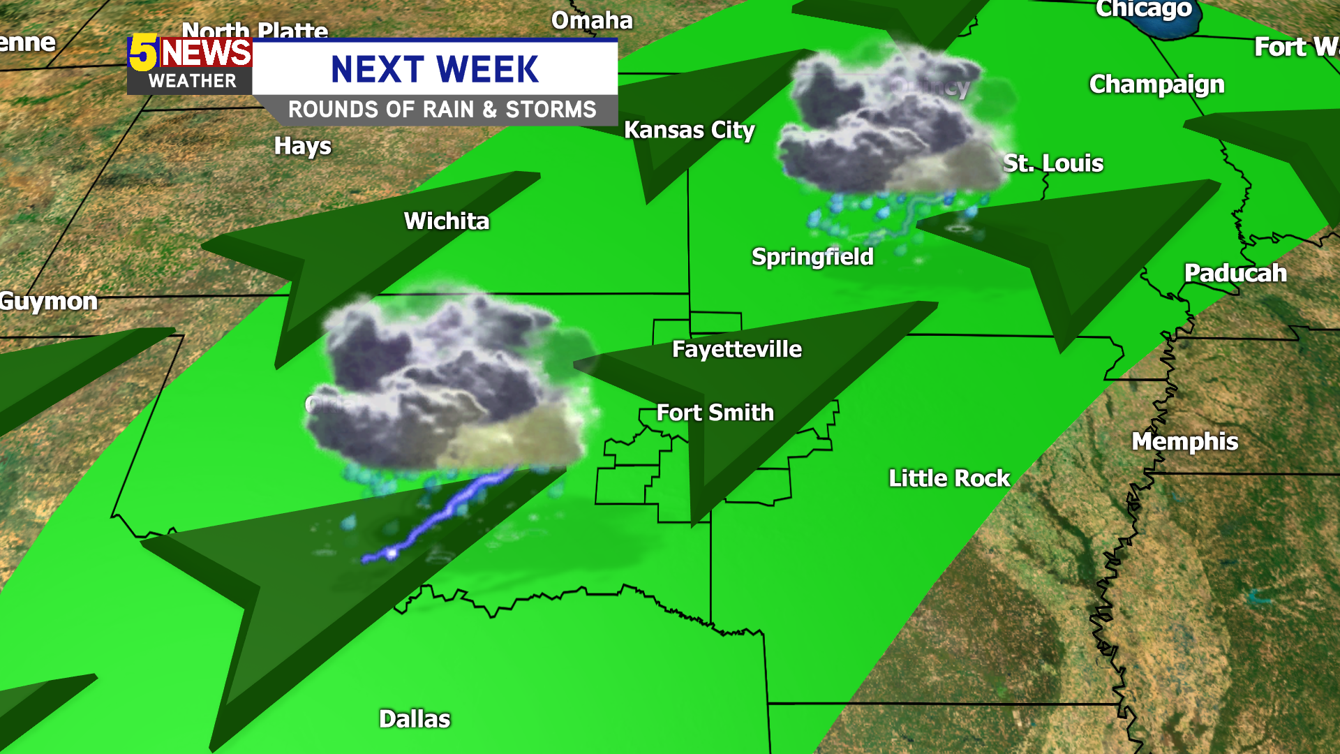 A Week Full Of Rain And Storms Ahead | 5newsonline.com