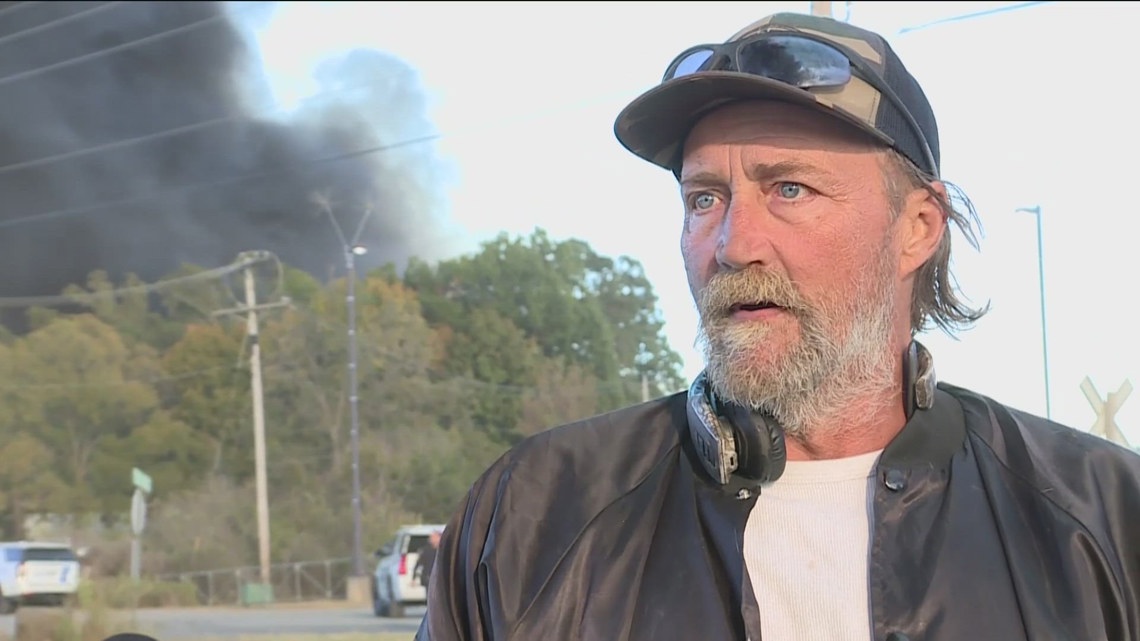 Truck driver finds himself in the middle of the Rogers fire ...