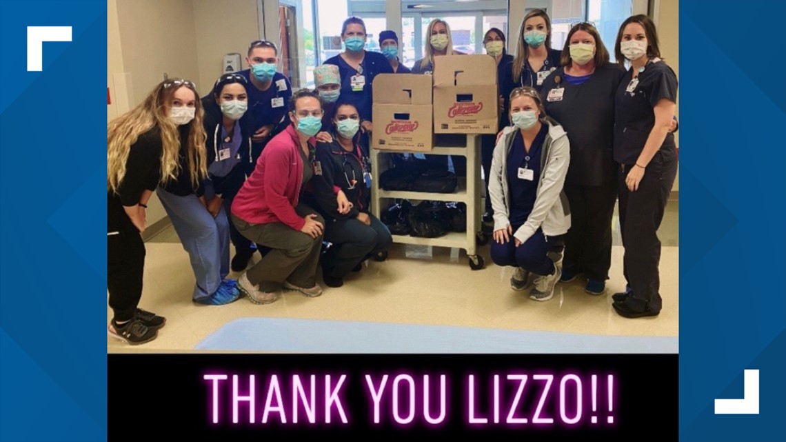 Lizzo thanks ICU, ER staff at Northwest Medical Center-Springdale with ...
