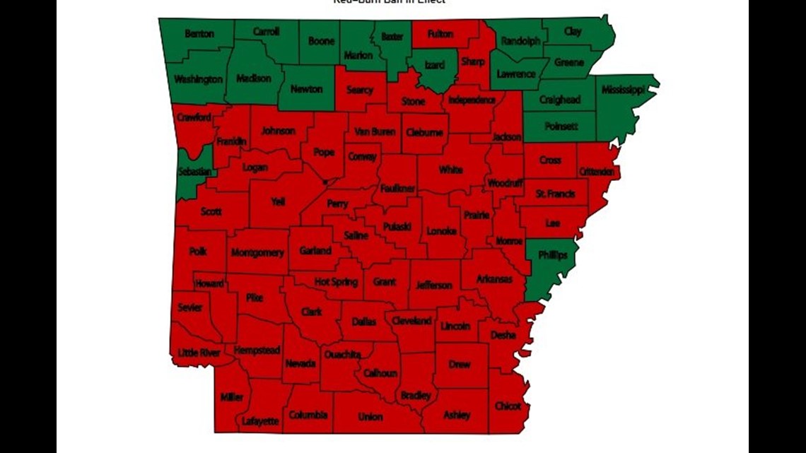 Burn Ban Impacting All But 18 Arkansas Counties | 5newsonline.com