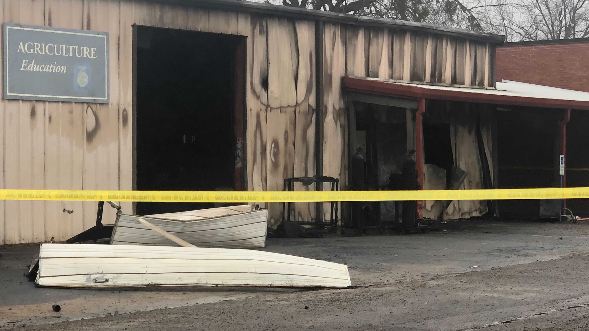 Poteau High School agri building heavily damaged in fire | 5newsonline.com