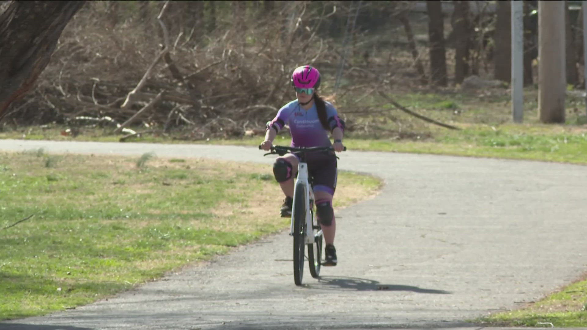 Fayetteville woman aims to make history in Half Ironman Triathlon ...