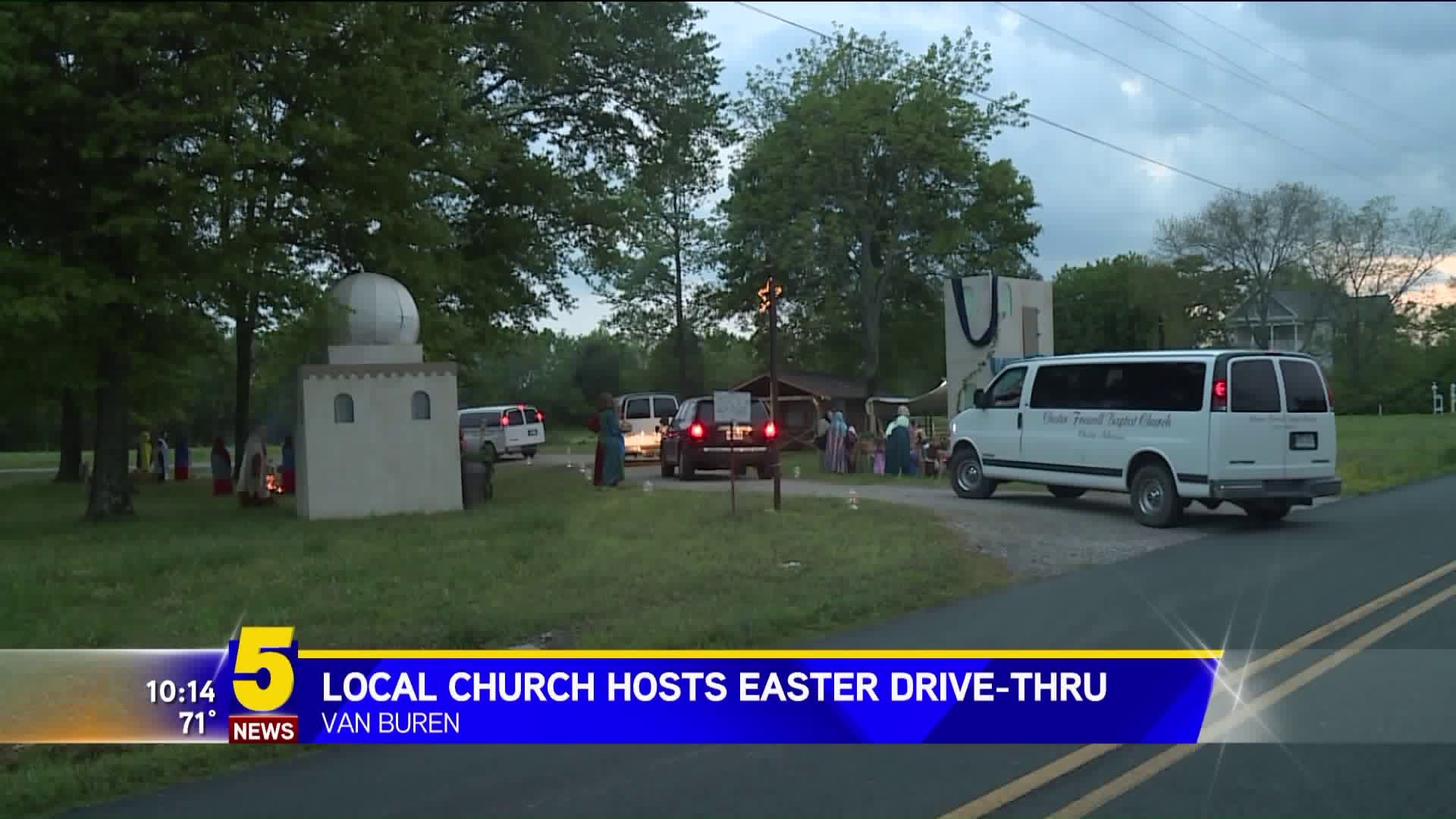 Van Buren Church Hosts Annual Easter Drive-Thru Depiction | 5newsonline.com