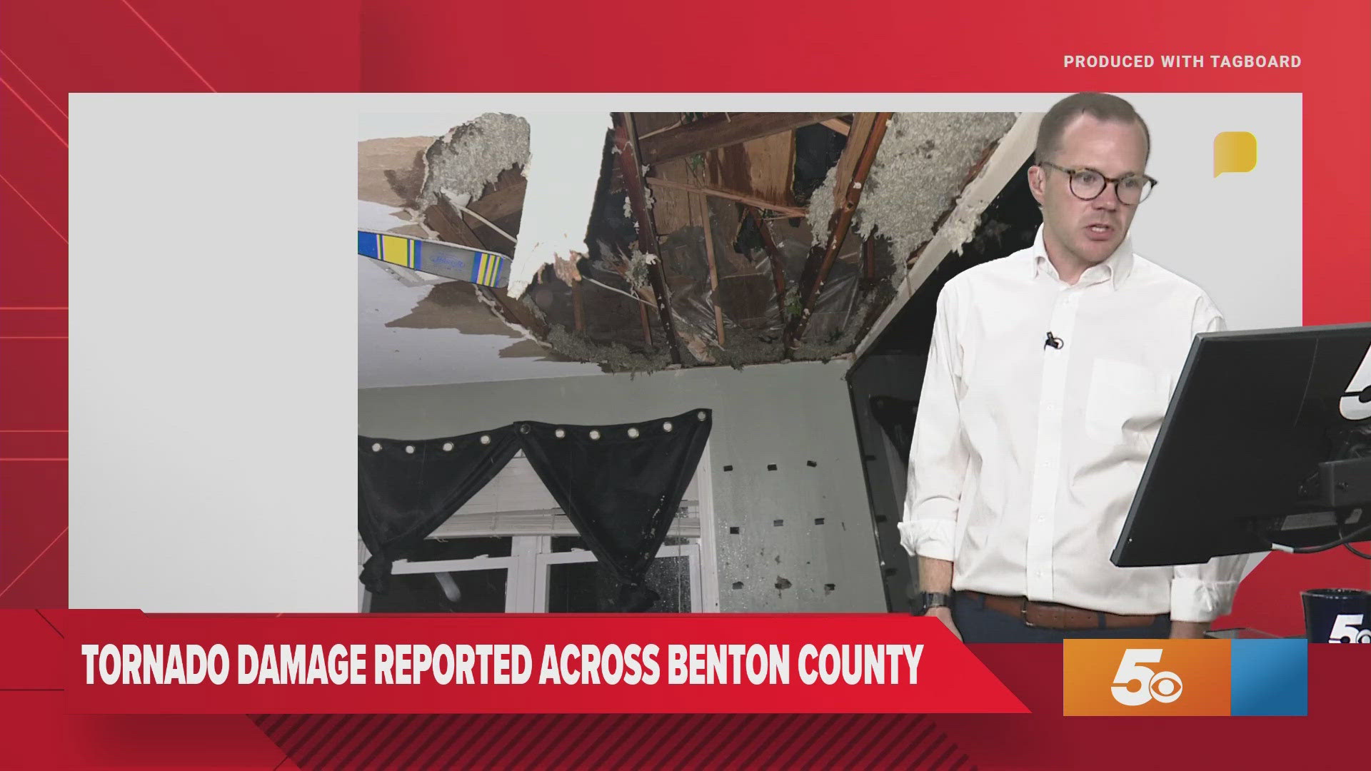 More photos of possible tornado damage in Rogers, Arkansas ...