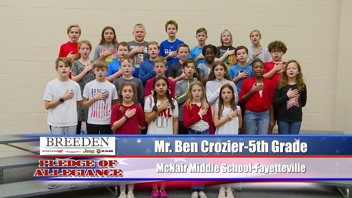 Mr. Ben Crozier – 5th Grade McNair Middle School, Fayetteville ...