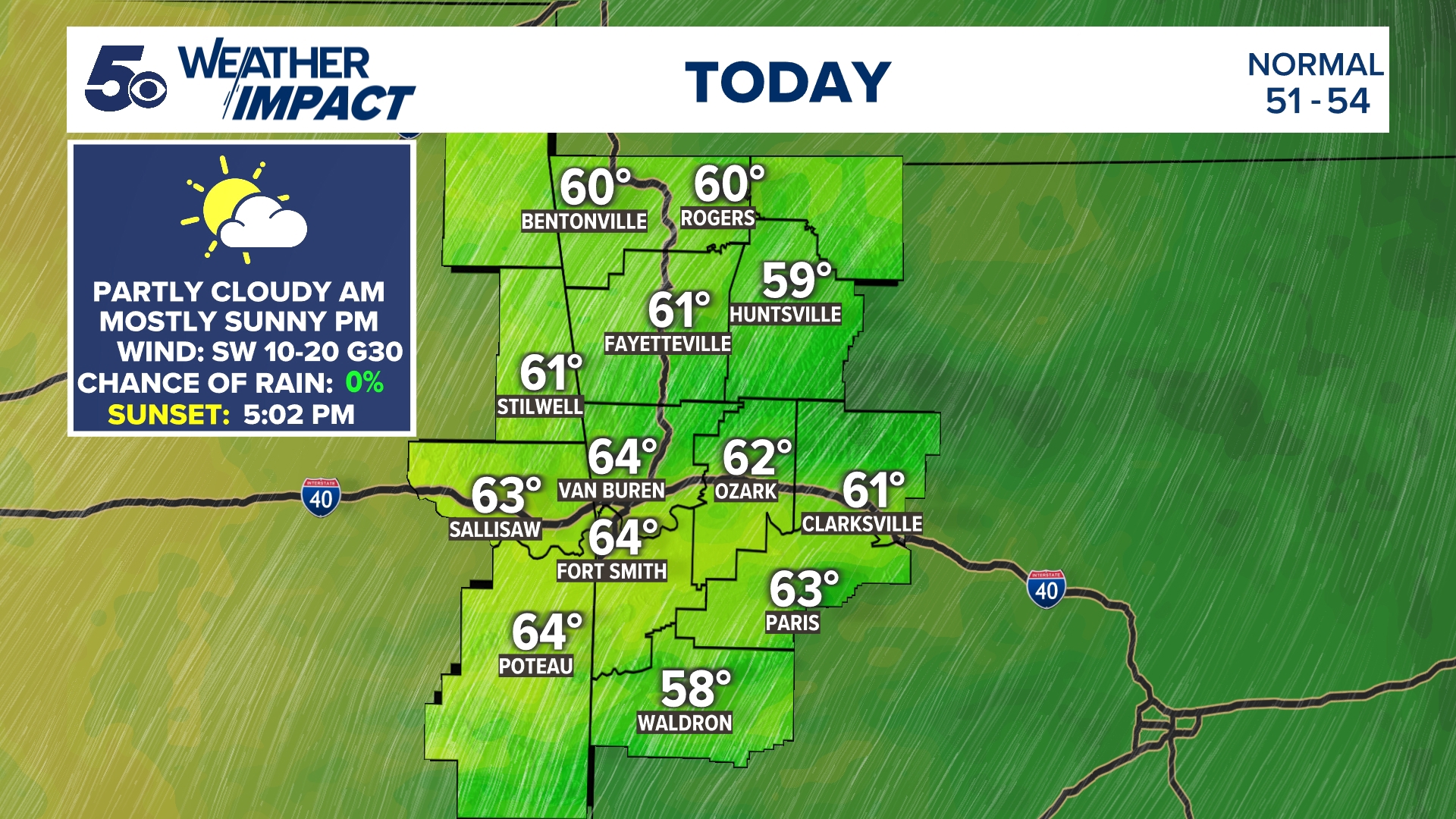 5NEWS Daily Weather Forecast | 5newsonline.com