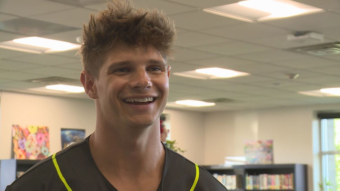 Party Animals player Blake Benson visits Springdale school ...