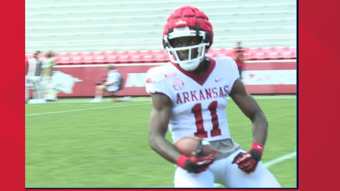 Hogs wide receiver Sam Mbake out for season | 5newsonline.com