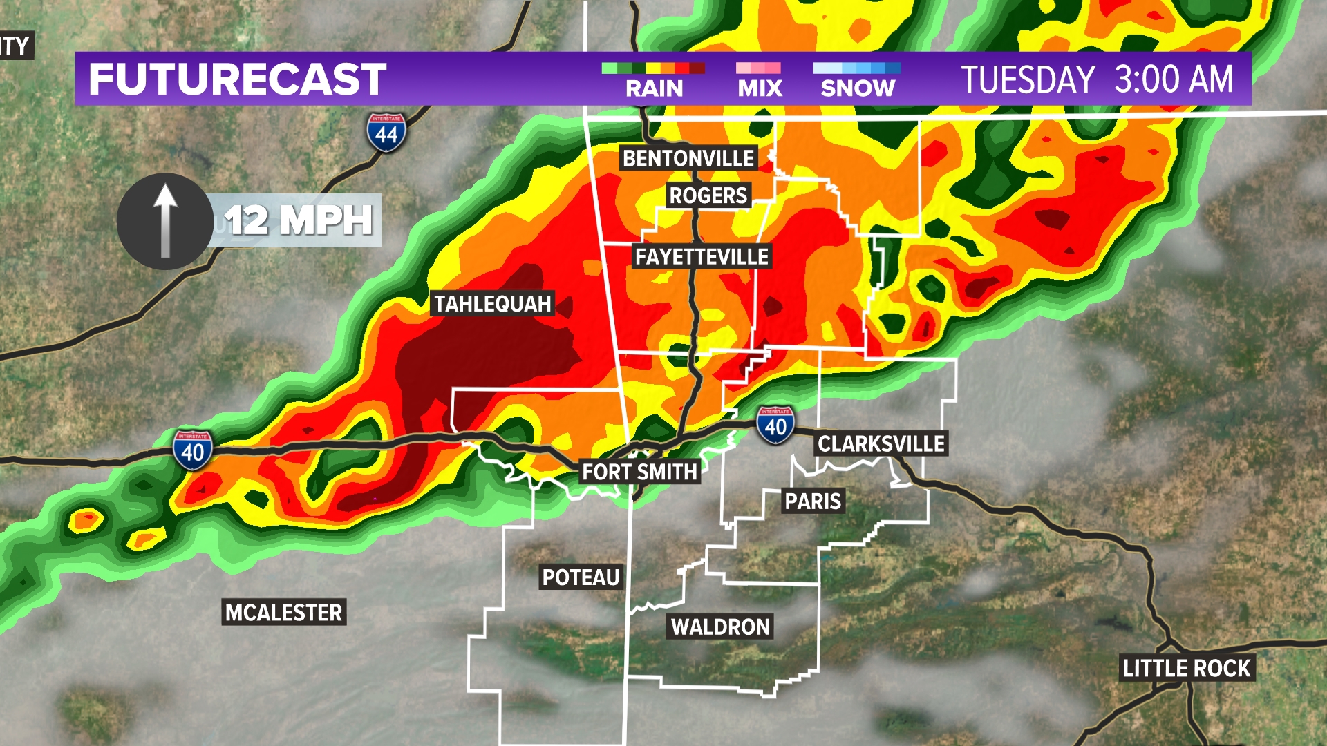 What to expect as multiple rounds of storms roll into Arkansas ...
