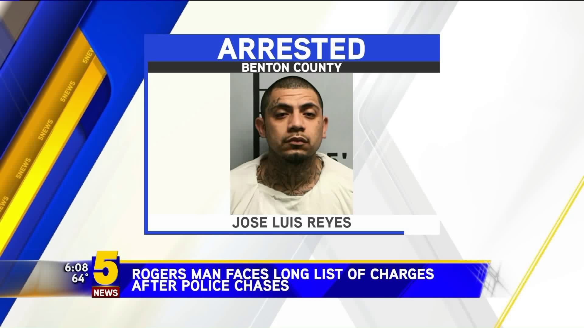 Rogers Man Faces Long List Of Charges After Police Chases — Including ...