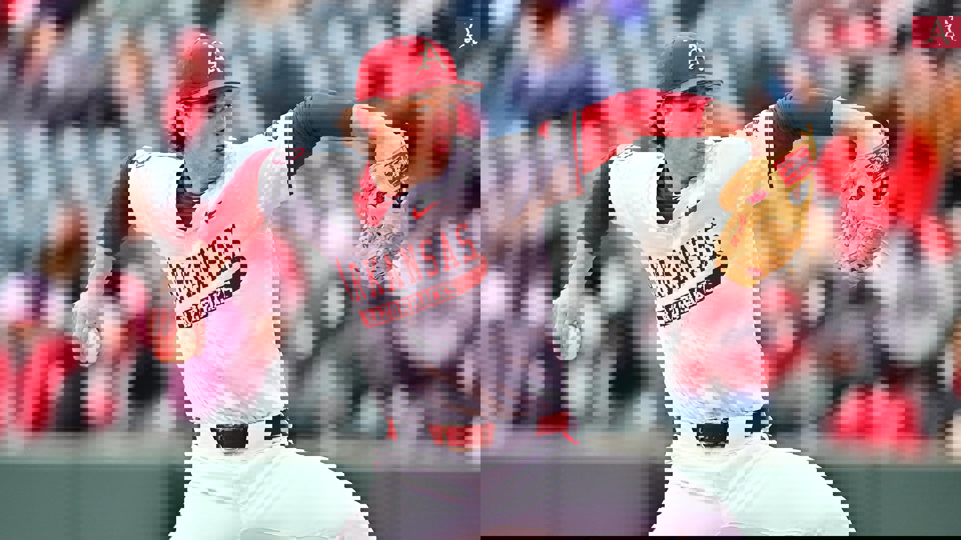 Razorbacks pull off extra innings win in game one of opening day double ...