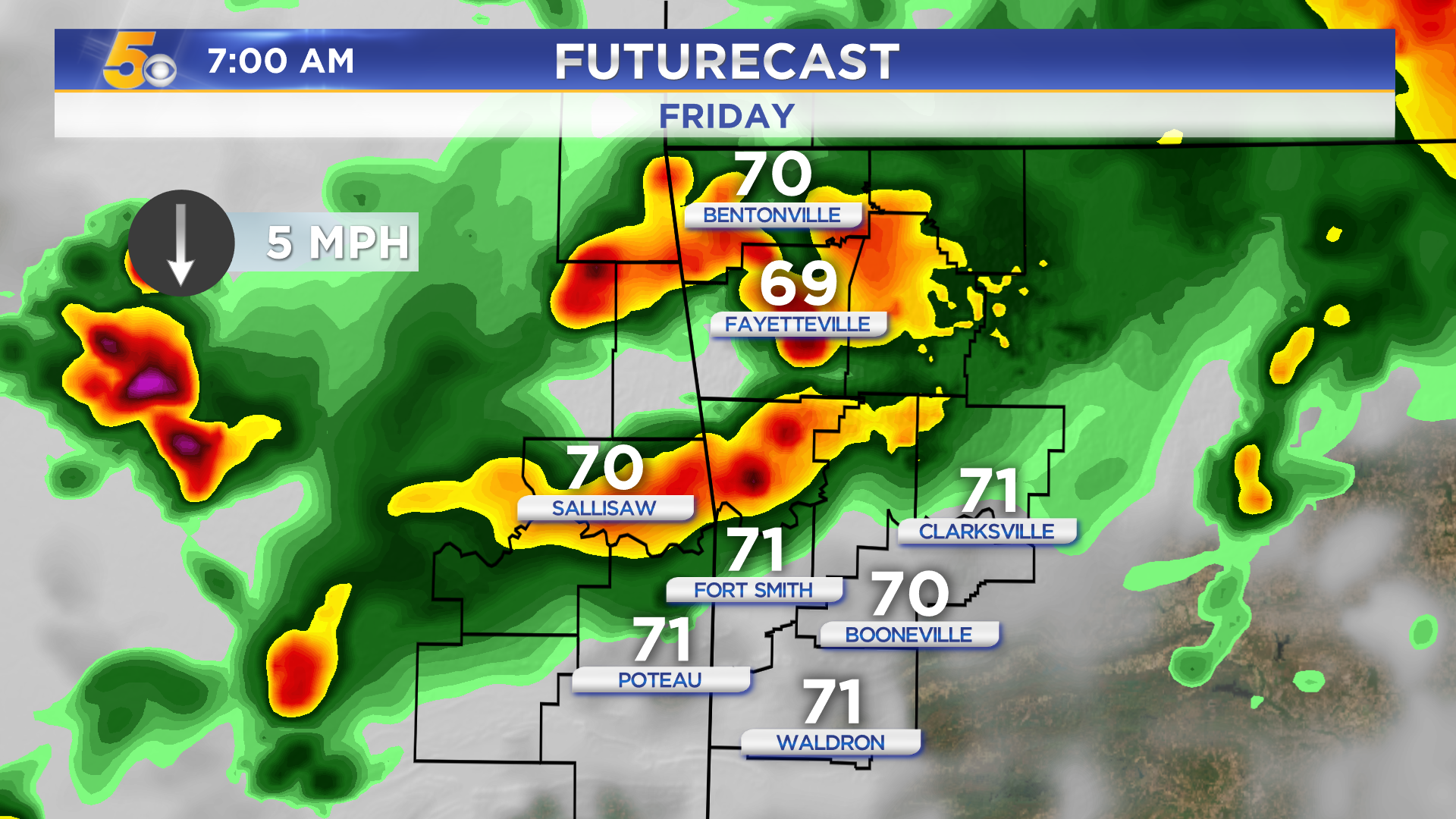 Heavy Rain Continues Friday Morning | 5newsonline.com