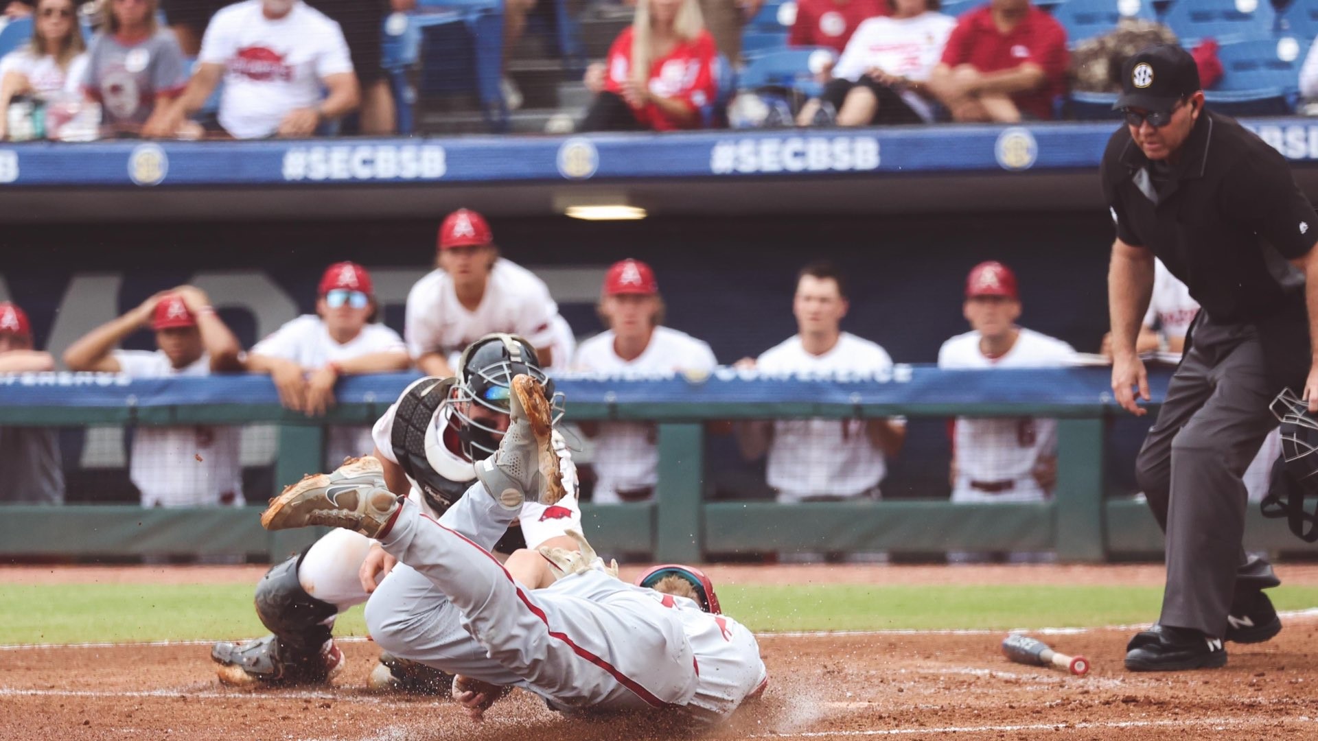 Diamond Hogs fall to Alabama in SEC Tournament opener | 5newsonline.com
