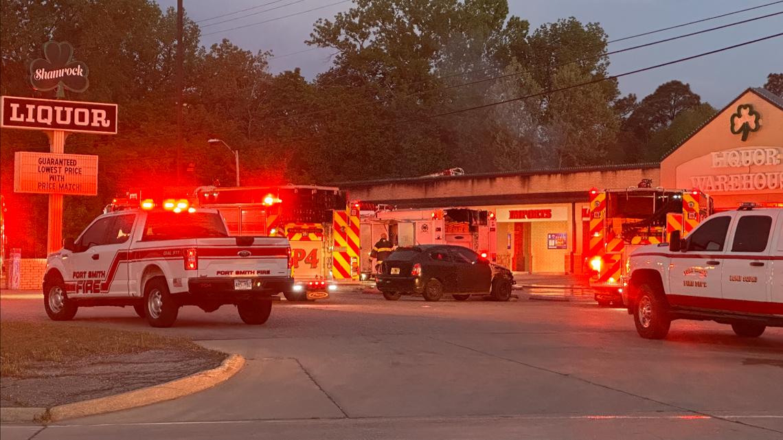 Fort Smith crews investigate Shamrock Liquor fire | 5newsonline.com