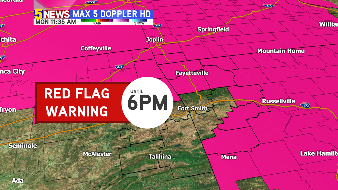 Red Flag Warnings, High Fire Danger Continues | 5newsonline.com