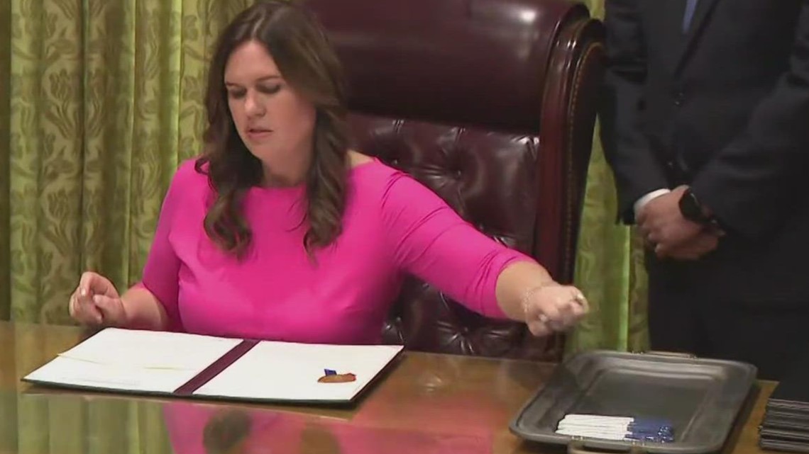 The executive orders signed by Gov. Sanders in her first ten days ...