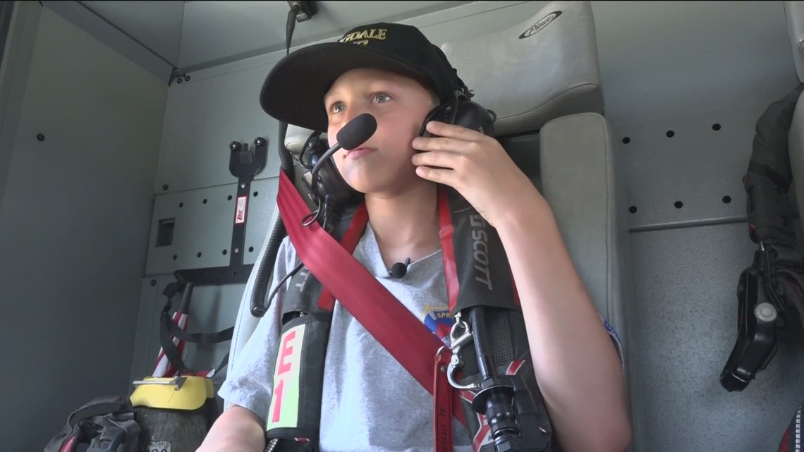 Local fire department surprises boy with hands-on experience ...