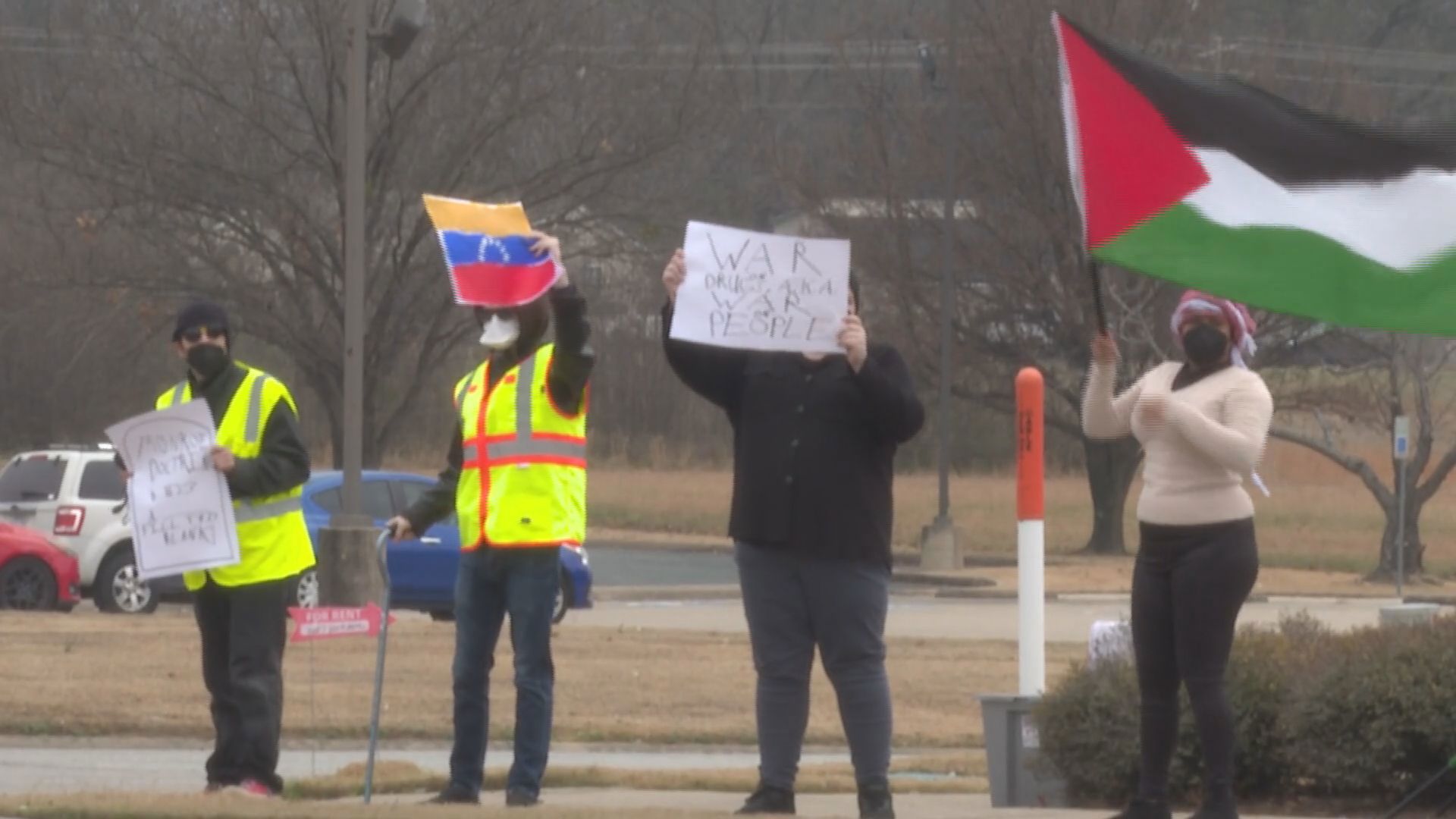 Demonstrators in Fayetteville, Fort Smith protest after Venezuelan ...