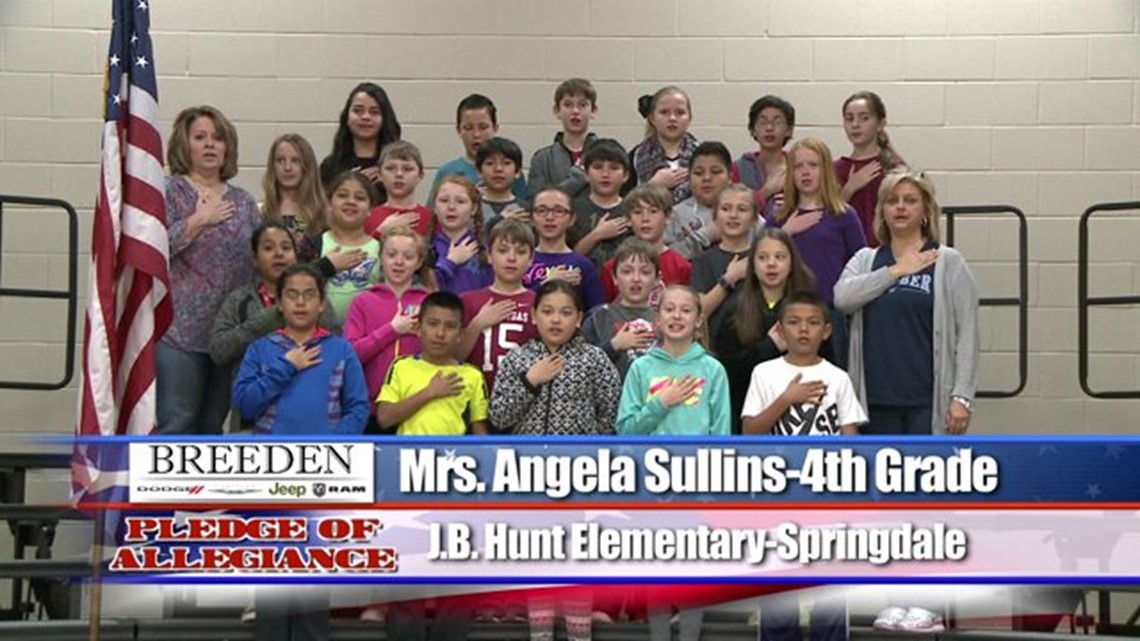 J.B. Hunt Elementary - Springdale, Mrs. Sullins - Fourth Grade | 5newsonline.com