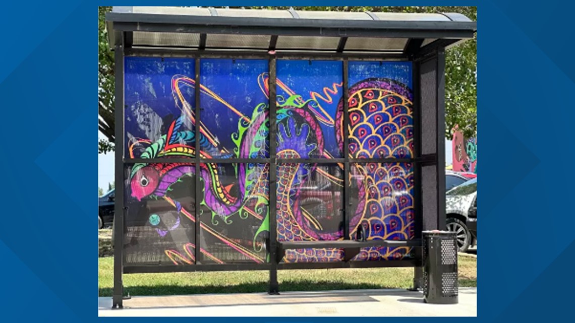 Colorful Fort Smith bus stops help riders beat the heat | 5newsonline.com