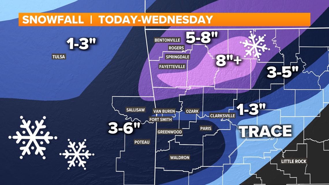 When will snow fall in Arkansas and how much? | 5newsonline.com