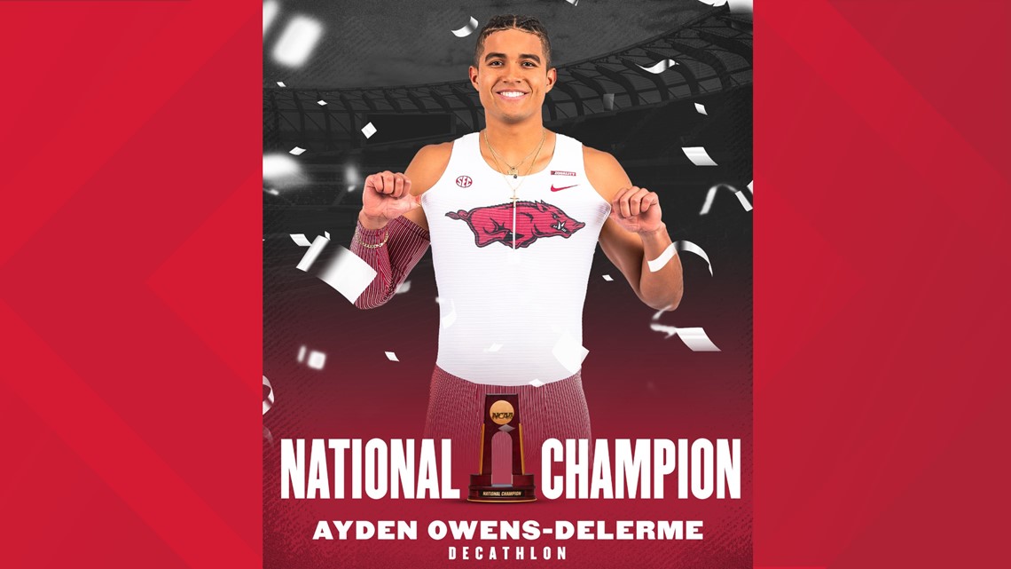 Arkansas’ Ayden Owens-Delerme wins decathlon National Championship ...