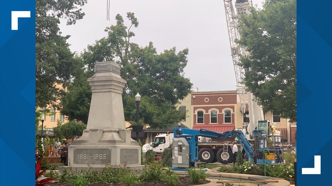Confederate Monument removed from Bentonville Square | 5newsonline.com