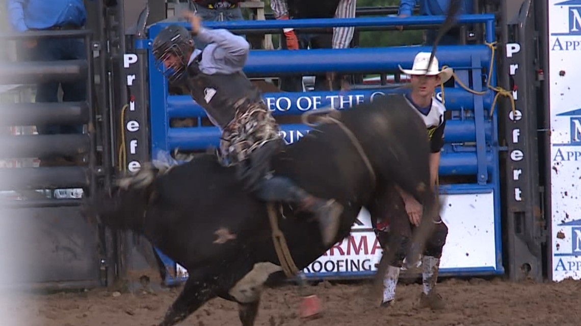 Buckin' in the Ozarks bull riding event held in Springdale ...