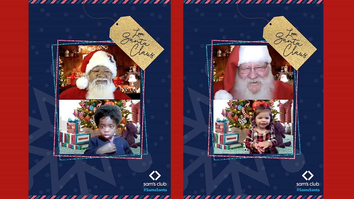 Sam’s Club offers live visits with diverse group of Santa's ...