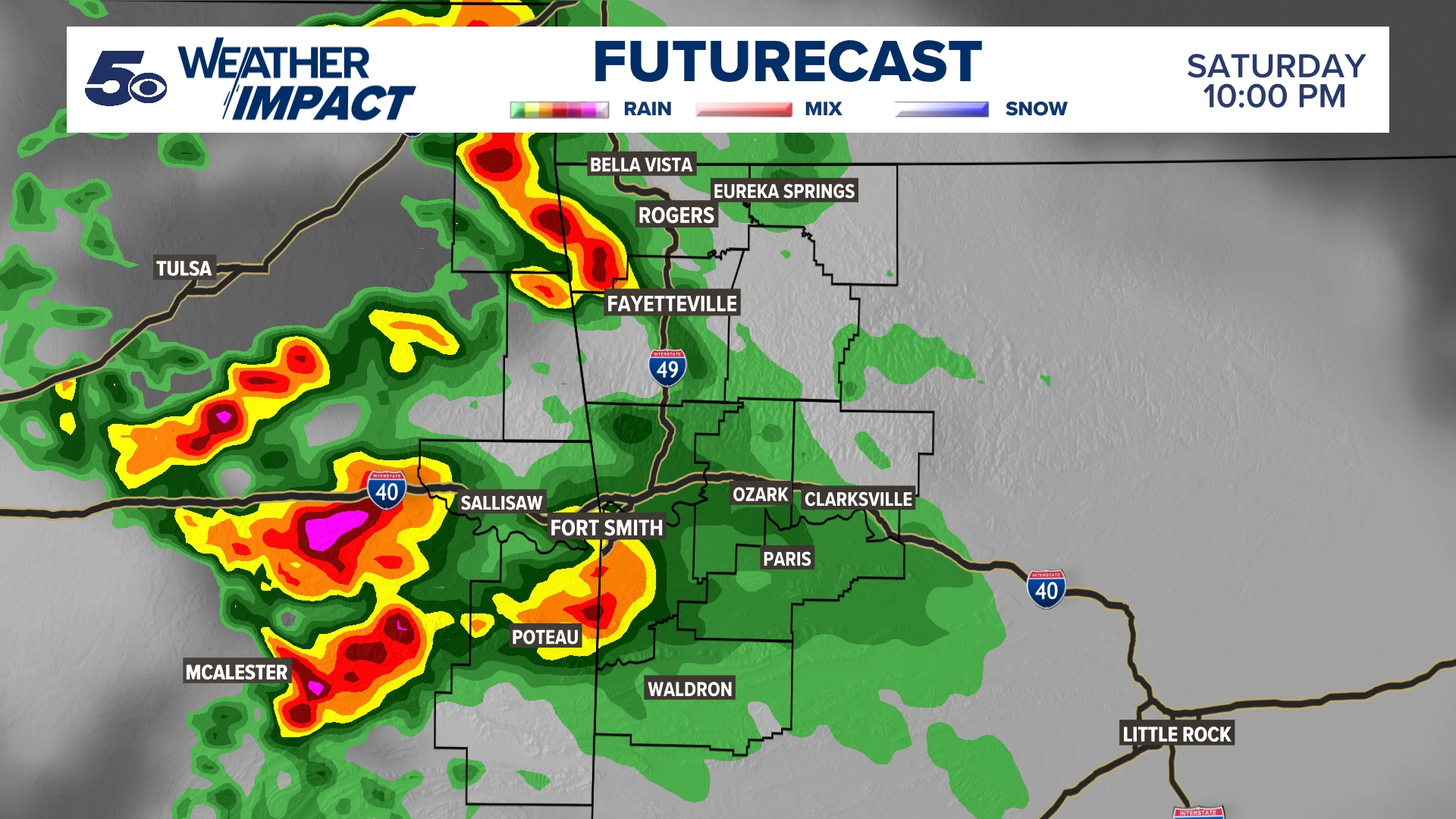Severe storm potential Today-Sunday | Weather Impact Alert ...
