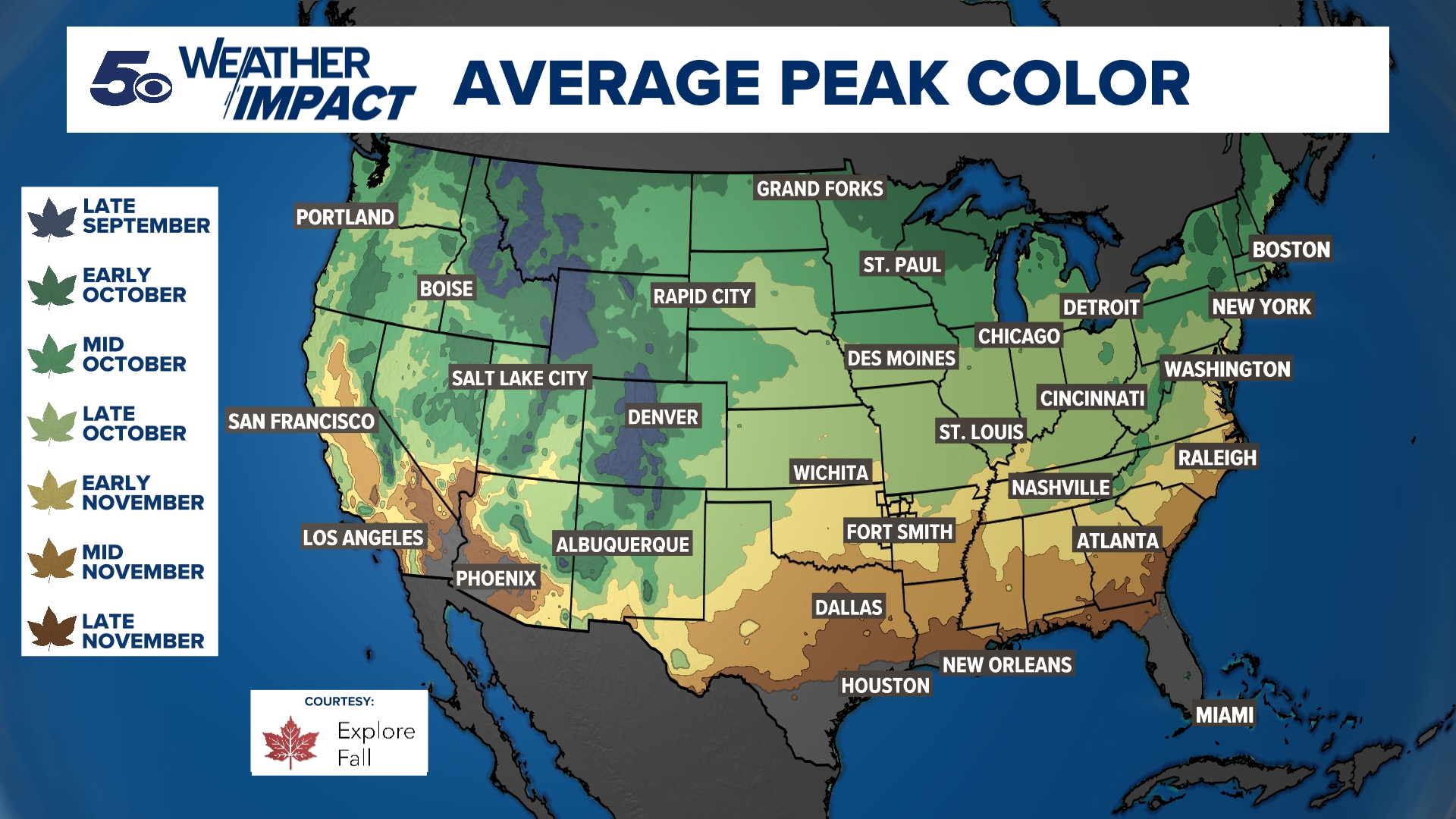 Here's when to expect Fall colors in our area | 5newsonline.com