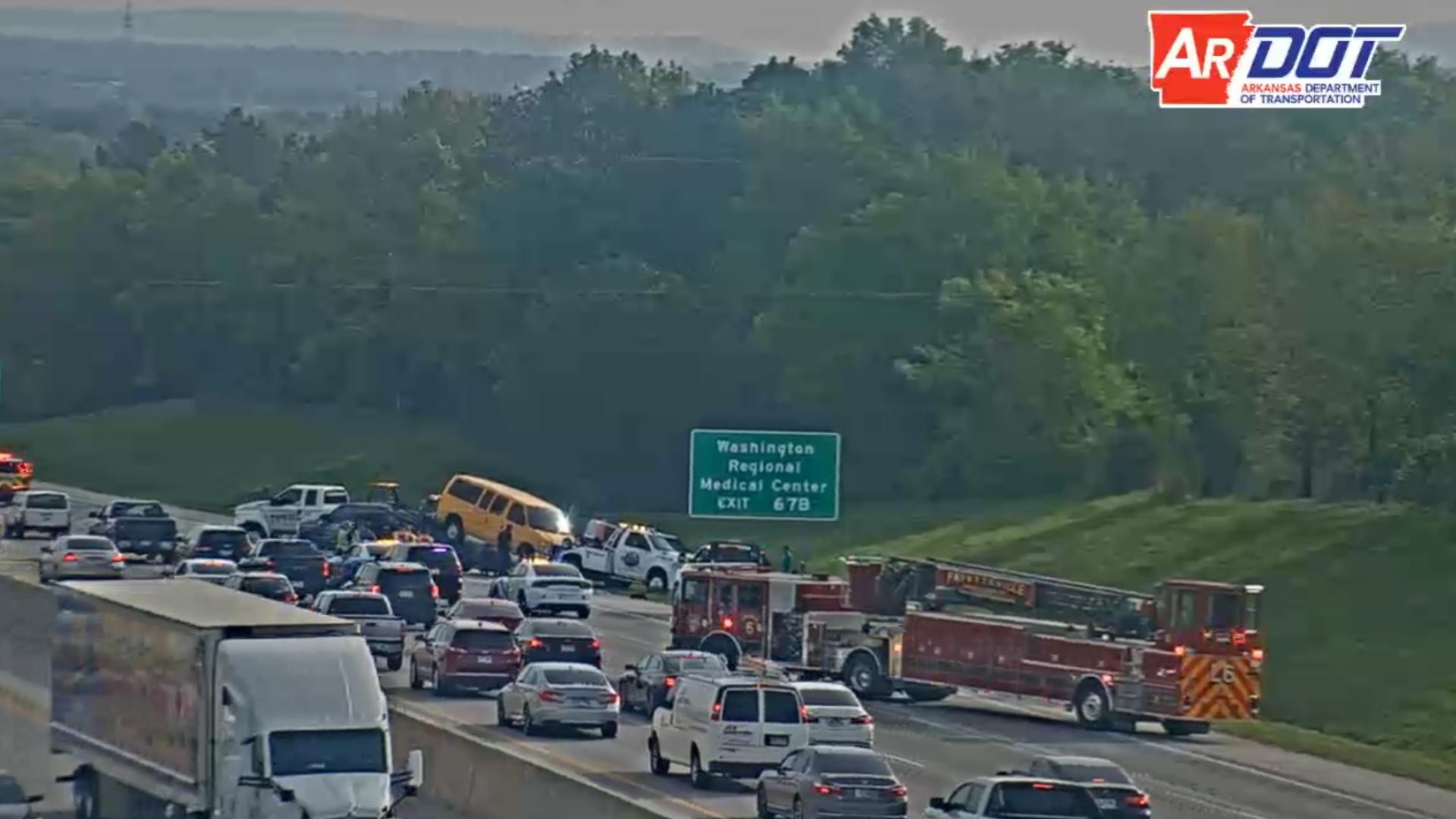 Injuries in Washington County crash block I-49 lanes, ARDOT reports ...