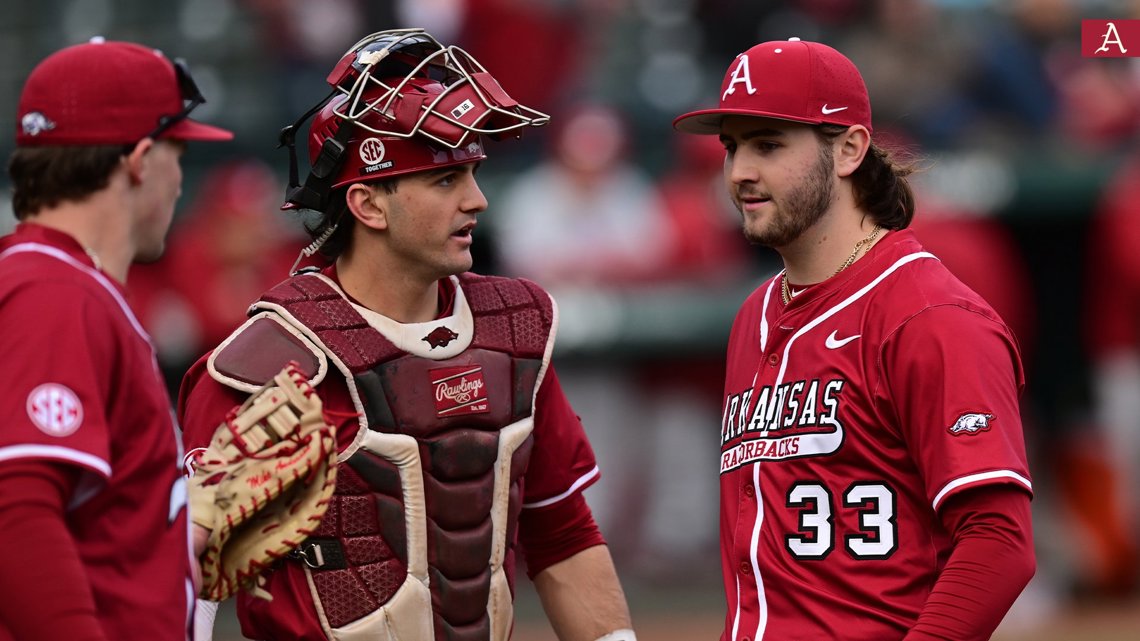 Razorbacks offense comes alive in game two to complete opening day ...
