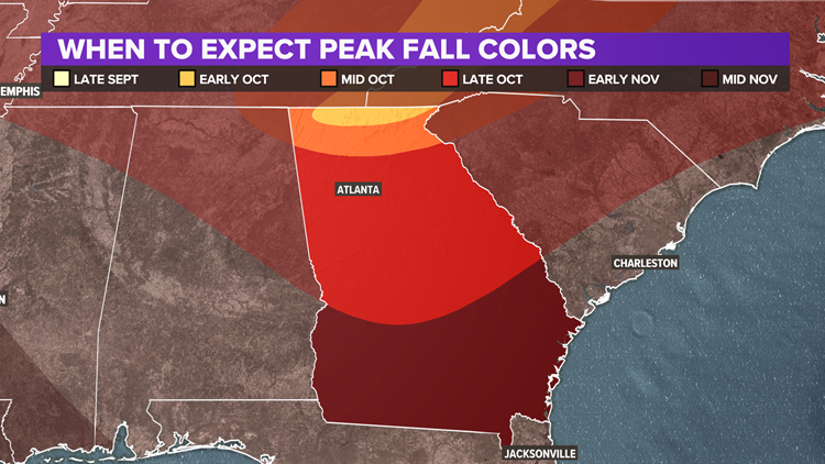 State-By-State | When can you expect the fall foliage to hit peak ...