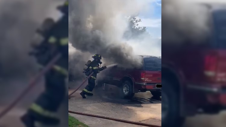 Firefighter extinguishes vehicle fire in Fort Smith | 5newsonline.com