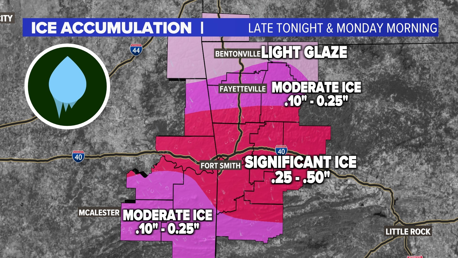 How much ice could be coming Monday? | 5newsonline.com