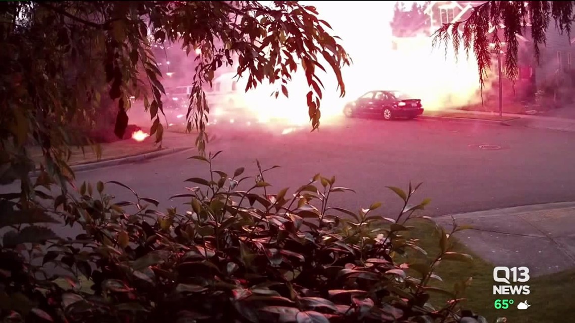 Surveillance Footage Captures Fireworks Gone Wrong In Neighbor’s ...