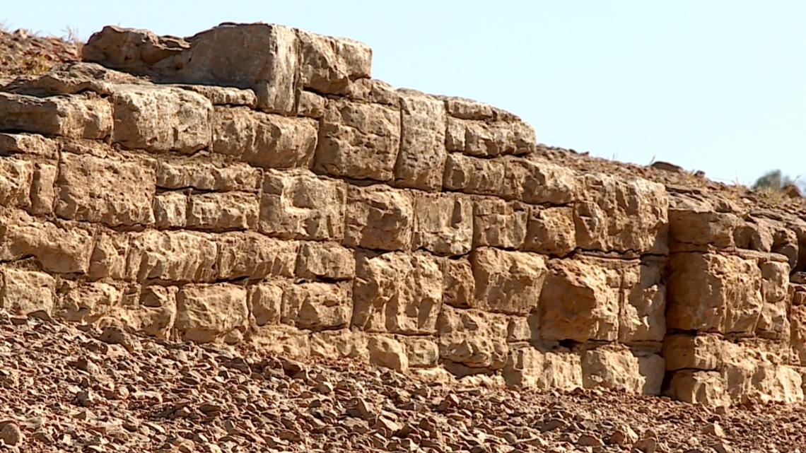 Monte Ne ruins visible amid low water levels at Beaver Lake ...