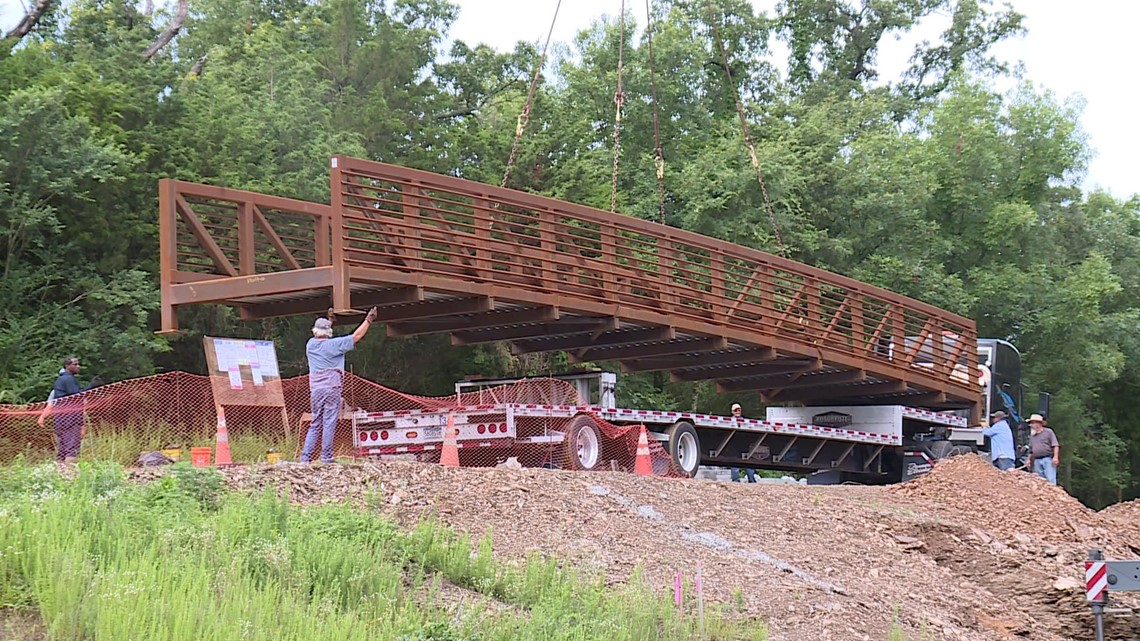 Bridge Added To Ben Geren Park In Fort Smith To Create Walking Trail ...